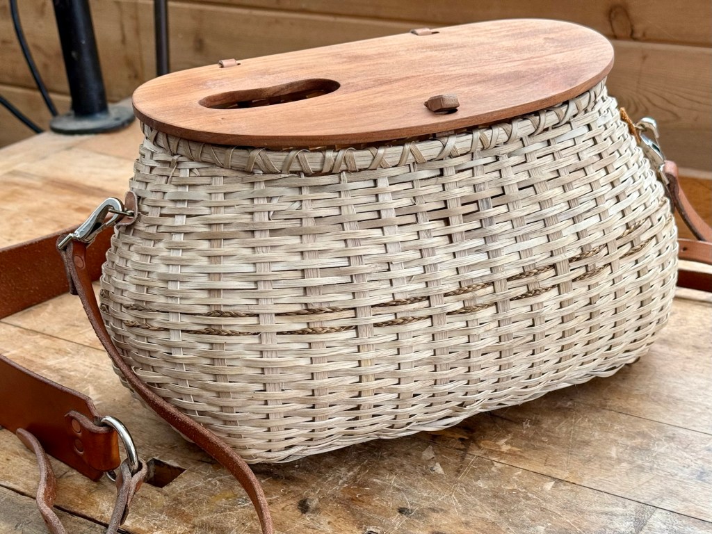 White Oak, Braided Sweetgrass, and Cherry Fish Creel | Billy Ray Sims ...